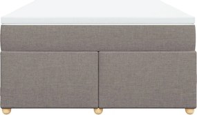 Box spring postel s matrací taupe 140x200 cm textil 3285384
