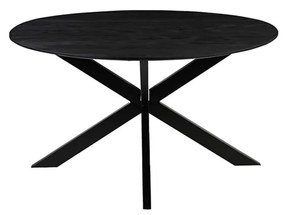 LABEL51 Jídelní stůl OTIS černý ⌀130 cm