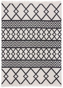 Hans Home | Kusový koberec Deuce Teo Recycled Rug Black - 160x230