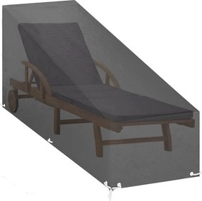 Plachta na zahradní lehátko s 12 očky 200 x 65 x 35/60 cm PE 319344
