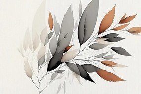 Obraz minimalistická větvička listů