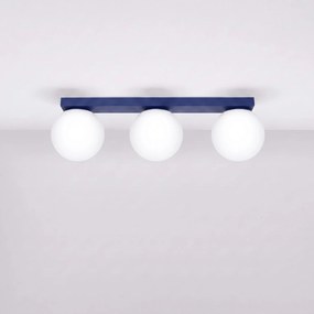 Sollux Lighting Stropní svítidlo YOLI 3 ultramarín
