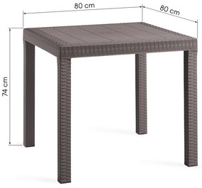 Zahradní stůl PICO taupe/hnědý