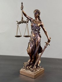 Soška Spravedlnosti – detailní dekorace 19 nebo 29 cm