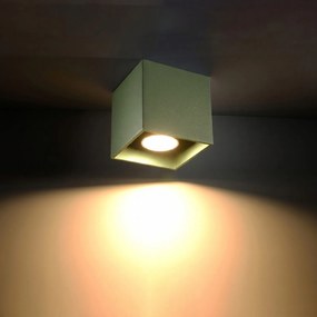 Sollux Lighting Stropní svítidlo QUAD 1 olivově zelené