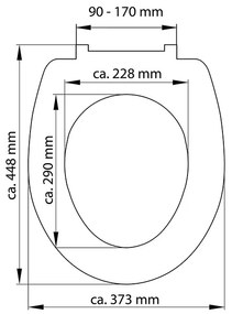 Eisl Sanitär WC prkénko Duroplast Soft Close Fallen 82153