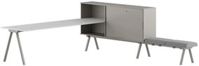 GABER - Sestava WORKSTATION 2027 SX s lavicí, 240 cm