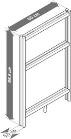 Tchibo - Věšák na ručníky z masivního dřeva - barva: hnědá
