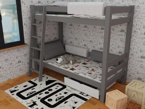 Vomaks Patrová postel 8X8 03A Rozměr: 90 x 180 cm, Barva: barva šedá