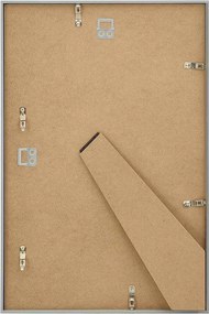 Fotorámečky koláž 5 ks na zeď nebo stůl stříbrné 70 x 90 cm MDF 332195