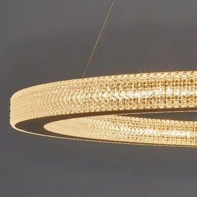 LED lustr Fiore 80 zlaté