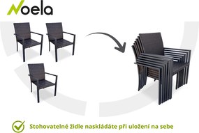 Noela Zahradní ratanová židle Wicker Pat 2 ks