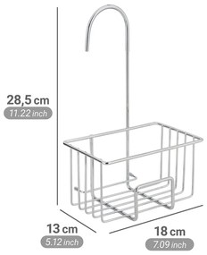 Závěsná koupelnová polička z nerezové oceli v leskle stříbrné barvě Milito – Wenko