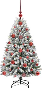 Umělý vánoční stromeček 120 cm 150 LED Teplá bílá PVC a ocel 3395730