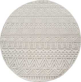 Ayyildiz, Kusový koberec Helix 2202 cream kruh, 200x200, béžová, chodba / předsíň