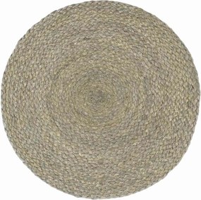 Prostírání 4 ks šedé 38 cm kulaté juta 133838