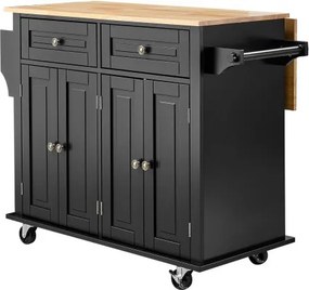 Kitchen Island Vozík Pojízdná úložná skříň na kolečkách se zásuvkou – SR191276-1