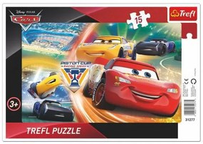 Trefl Puzzle deskové Cars/Boj o vítězství 15 dílků