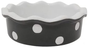 Keramická forma na koláč černá 12 cm (ISABELLE ROSE)