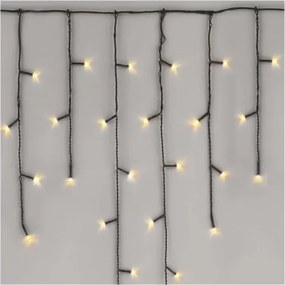Propojovací vánoční řetěz bez zdroje EMOS Connecting D1CW01 ZY1441 100LED krápníky 2,5x0,9m teplá bílá