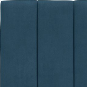 Postel s matrací Hanko modrá 80 x 200 cm samet 3208566