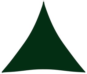 vidaXL Stínící plachta oxford trojúhelník 4,5x4,5x4,5 m tmavě zelená