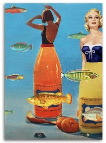 Gario Obraz na plátně Žena v sukni z láhve - Lili Chartrand Rozměry: 40 x 60 cm