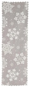 Sada 4 vánočních povlaků na polštář a běhounu na stůl Minimalist Cushion Covers Snowflakes