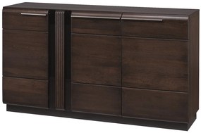 Komoda Porti 45 160 cm z masivu dub čokoládový