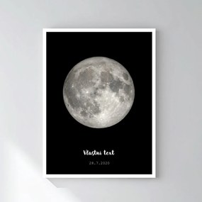 Personalizovaný magický fotoobraz v rámu - 30x40 - měsíční fáze