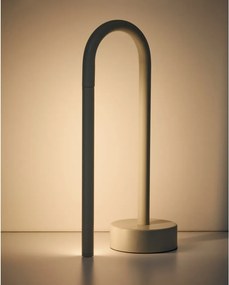 Slonovinová kovová LED stolní lampa (výška 30 cm) Bow – Kave Home