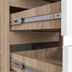 Komoda CL6 40 cm dub sonoma/bílá