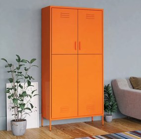 vidaXL Šatní skříň 90 x 50 x 180 cm ocel [336244] Barva: orange
