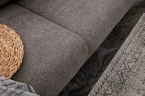 HANAH HOME Rohová pohovka SIMENA šedá pravá 266 cm 825BLC2834