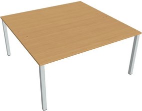 Kancelářský pracovní stůl Hobis USD 1600, deskaakát, černá černá