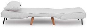 Atelier del Sofa 1-místná pohovka Folde Single - Teddy Fabric - Cream, Krémová