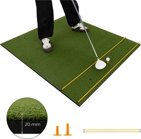 Costway 3-v-1-Ticking mat pro golf. Vysoce kvalitní úderová podložka s umělým