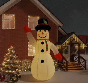 vidaXL Vánoční nafukovací sněhulák s LED diodami 455 cm [345279]