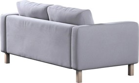 Potah na pohovku IKEA  Karlstad 2-místná, nerozkládací, krátký barva šedá látka lesklé, sametová
