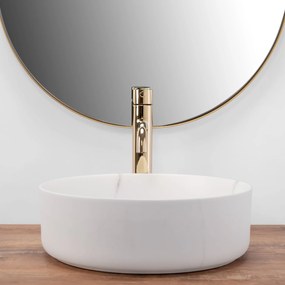 Rea Sami Marble umyvadlo, 36 x 36 cm, bílá, REA-U8703