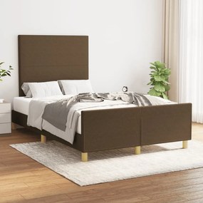 Rám postele bez matrací tmavě šedá 120x190 cm textil 3270502