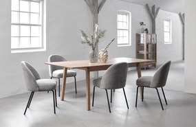 OnaDnes -20% Růžová sametová jídelní židle Unique Furniture Creston