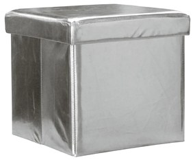 Sedací úložný box stříbrný