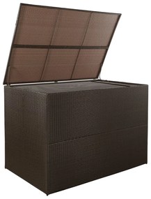 vidaXL Marketos Zahradní úložný box hnědý 150 x 100 x 100 cm polyratan