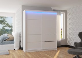 ADRK Furniture Posuvná skříň s LED osvětlením SPECTRA 180
