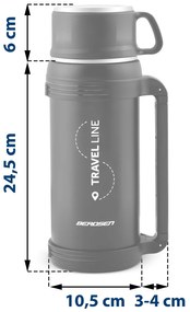 Berdsen Vakuová termoska 1500 ml BD-781 černá