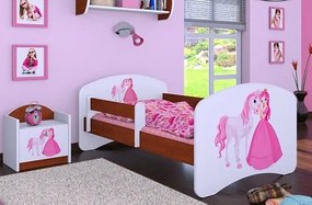 Dětská postel bez šuplíku 140x70cm PRINCEZNA A KONÍK