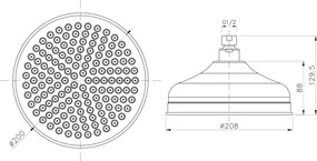 Sapho Dreamart SOF2000 hlavová sprcha chrom