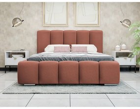 Čalouněná manželská postel Lisko, Rozměr postele: 160 x 200 cm, Barva potahu: Kronos 22