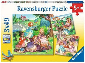 Ravensburger puzzle malé princezny 3x49 dílků